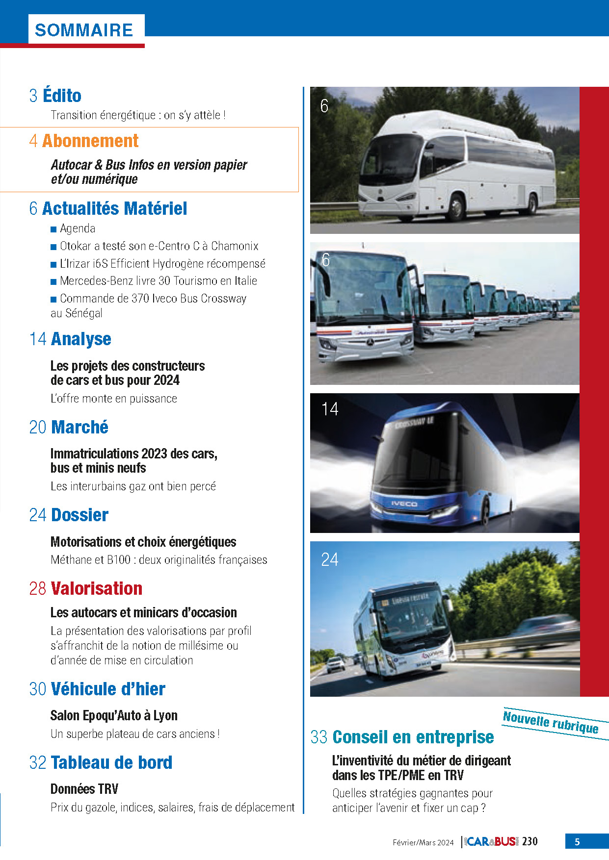 Le magazine des autocaristes et du transport urbain