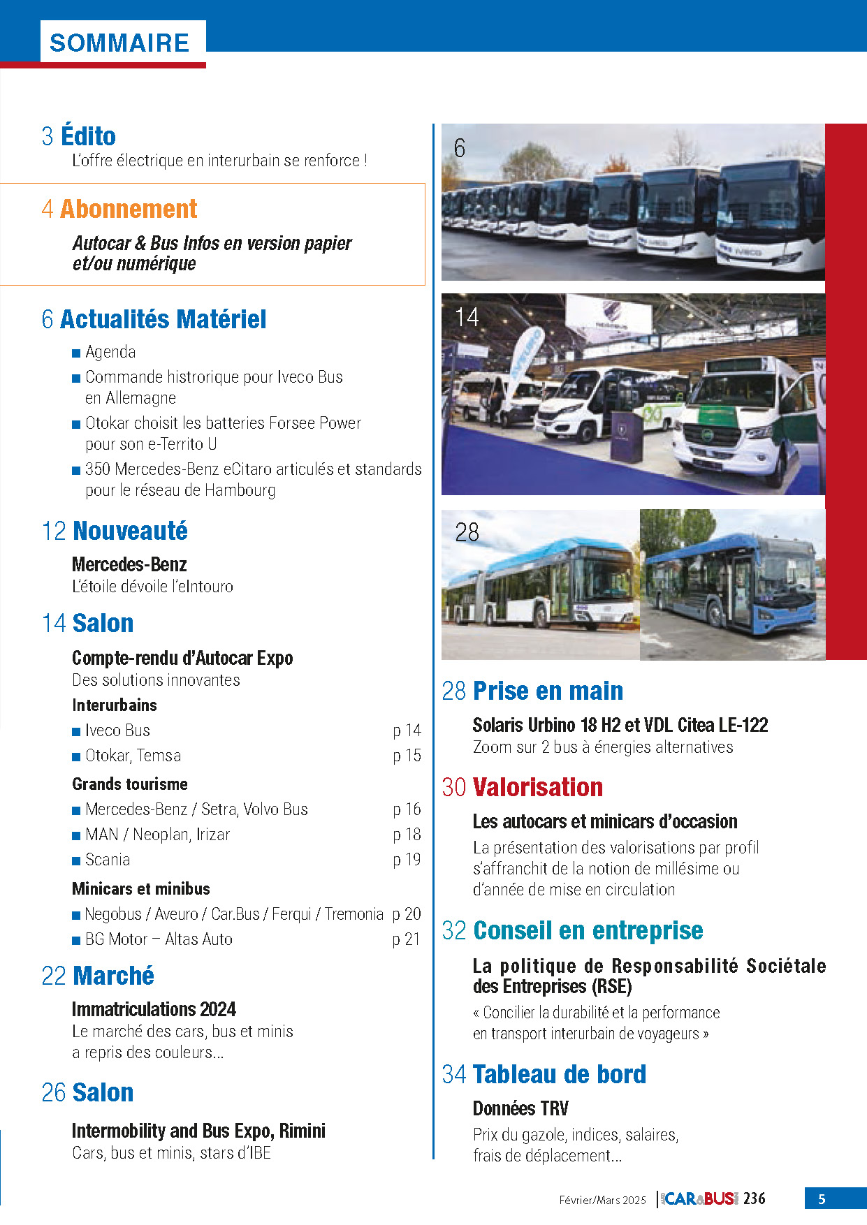 Le magazine des autocaristes et du transport urbain